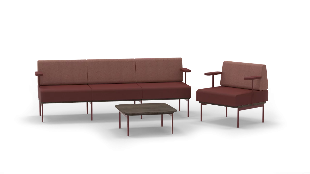 SitiQ on Frame – Lightweight Modular Office Sofa - Maro